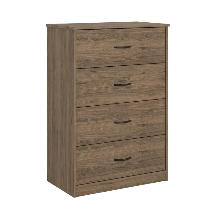 MDF Brown 4 Drawers Unit - 60cm × 40cm × 100cm. – Woody Stores