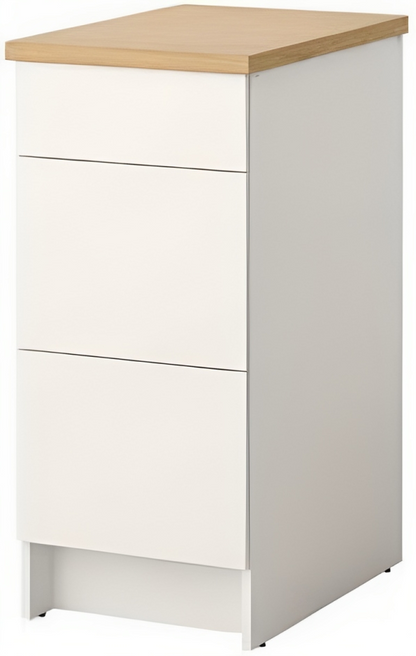 MDF White Base Cabinet With Drawers. – Woody Stores